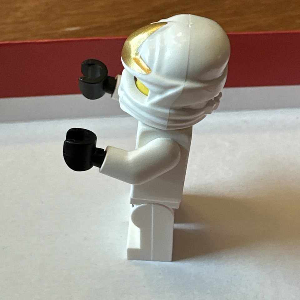 LEGO Ninjago Minifigure White Zane ZX with Gold Helmet 30086 Genuine | eBay