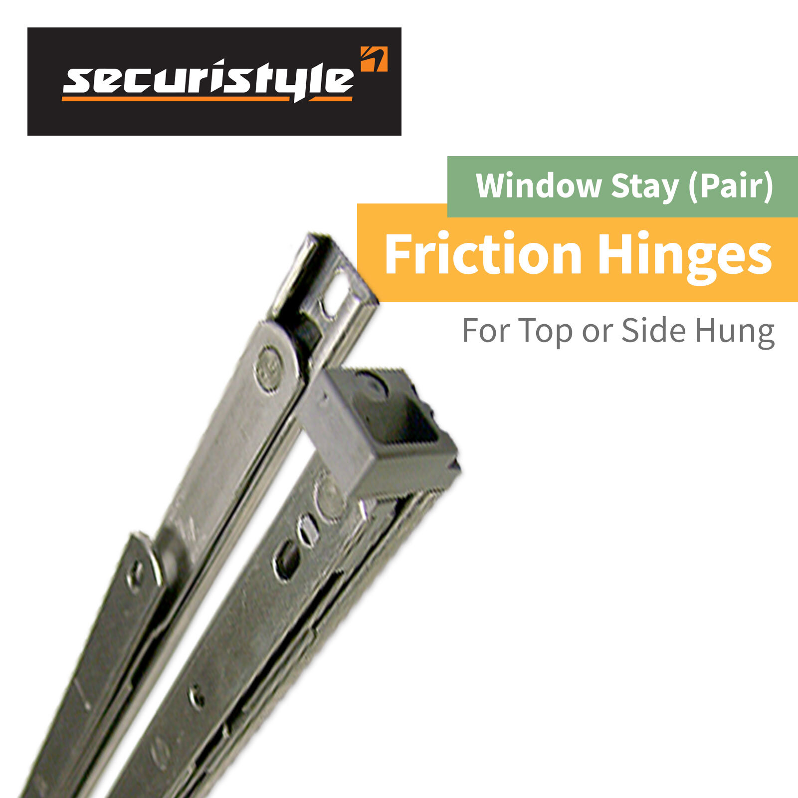 uPVC Window Friction Hinge Pair 13mm Top Side Hung Opening Vent Stay ...