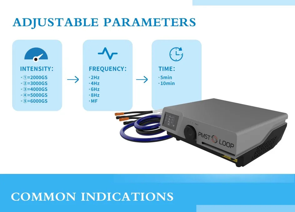 6000Gauss PEMF Machine PMST Loop Magnetic Therapy for Humans Pain ...