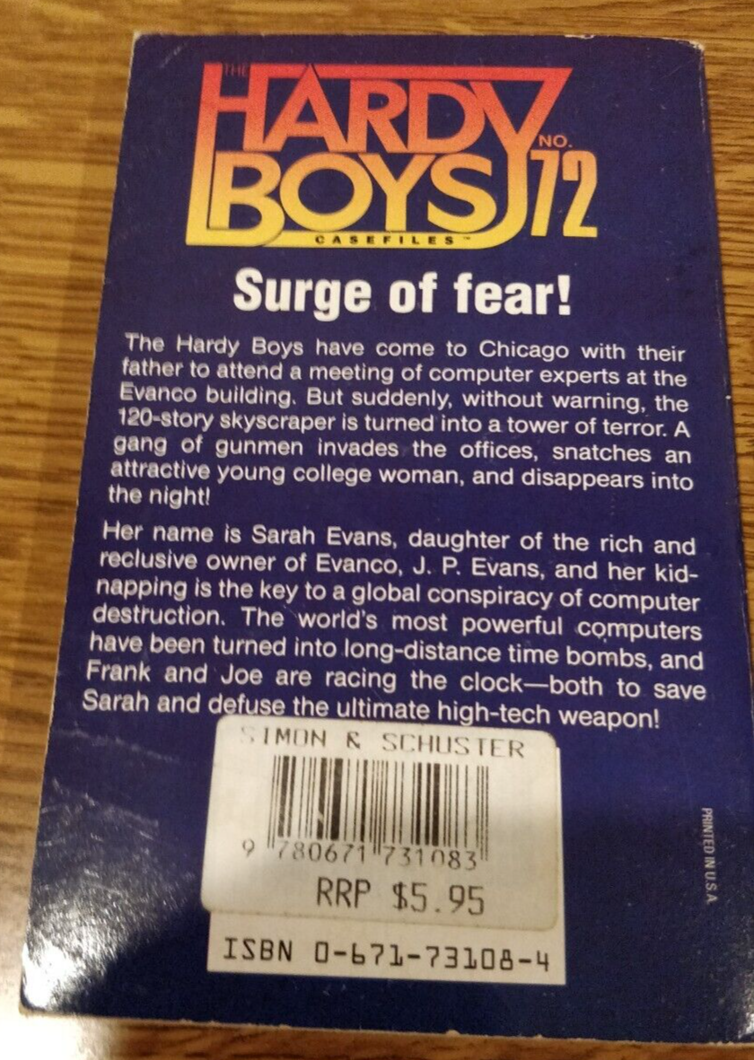 Hardy Boys Casefiles Book 72 Screamers Paperback | eBay