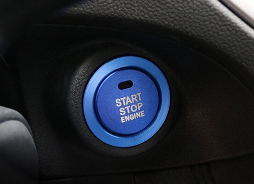 For Subaru Forester 2019-2024 Blue Alloy Start Button One-Click Switch ...