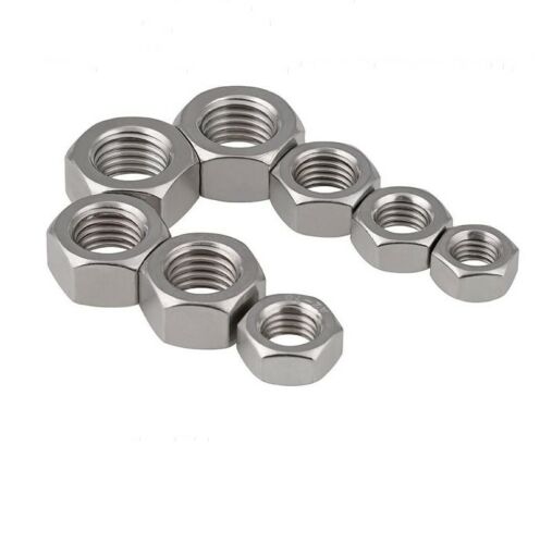 M1~M33 304/316/201 Stainless steel Hex Nuts bolt Hexagon Screw cap ...