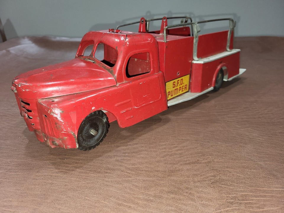 Vintage 1940's Structo Toys S.F.D. Fire Truck | eBay