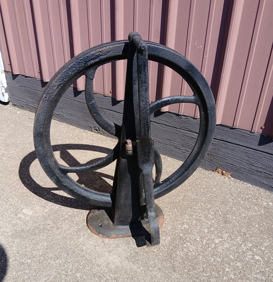 Antique Jewelers Pedal Treadle Lathe Kick Flywheel Wheel Chicago Watch ...