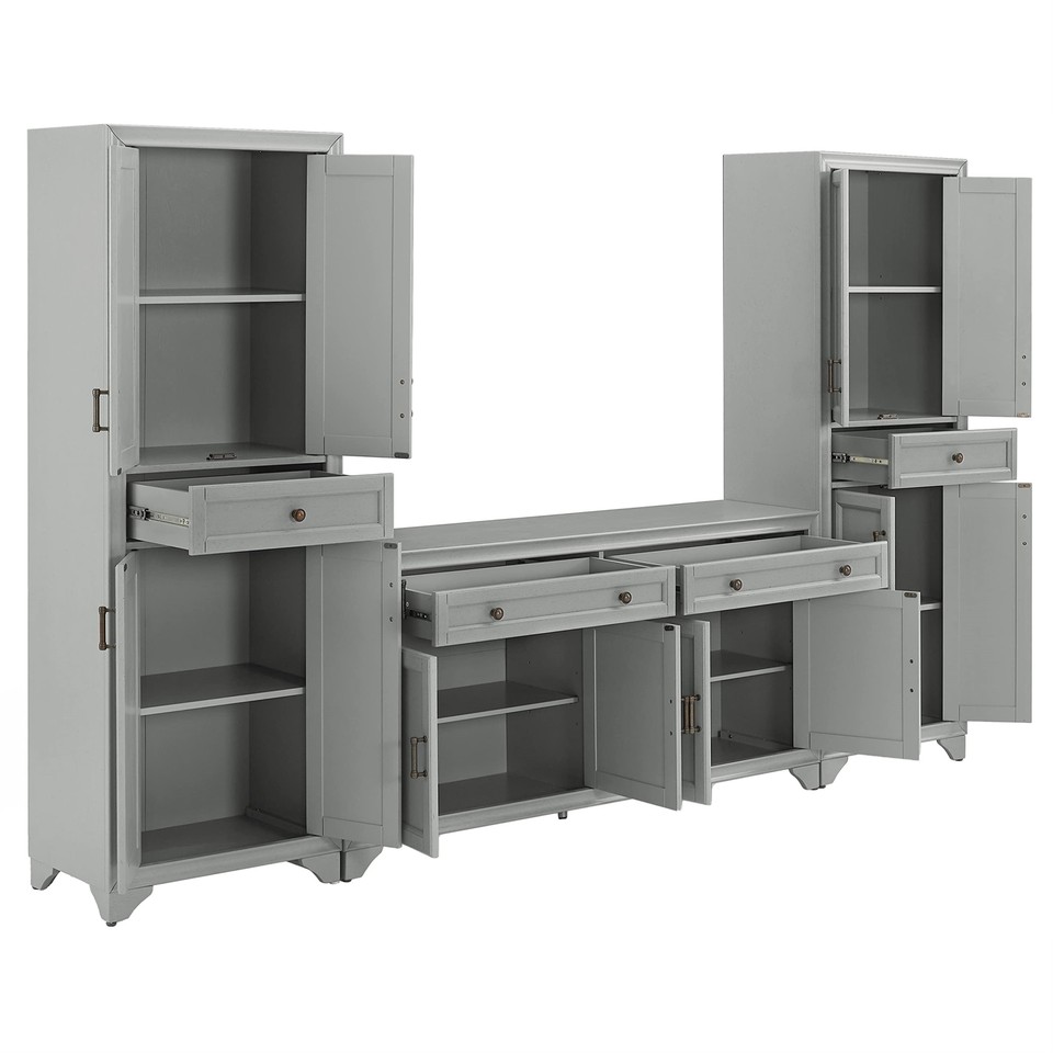 Tara 3Pc Sideboard And Pantry Set- Sideboard & 2 Pantries | eBay