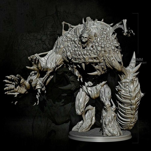 1/20 90mm Resin Figure Model Kit Hunter Demon Skeleton Beast Brute ...
