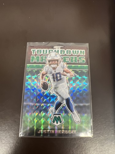 2022 Panini Mosaic JUSTIN HERBERT Touchdown Masters Insert Card TD-5 ...