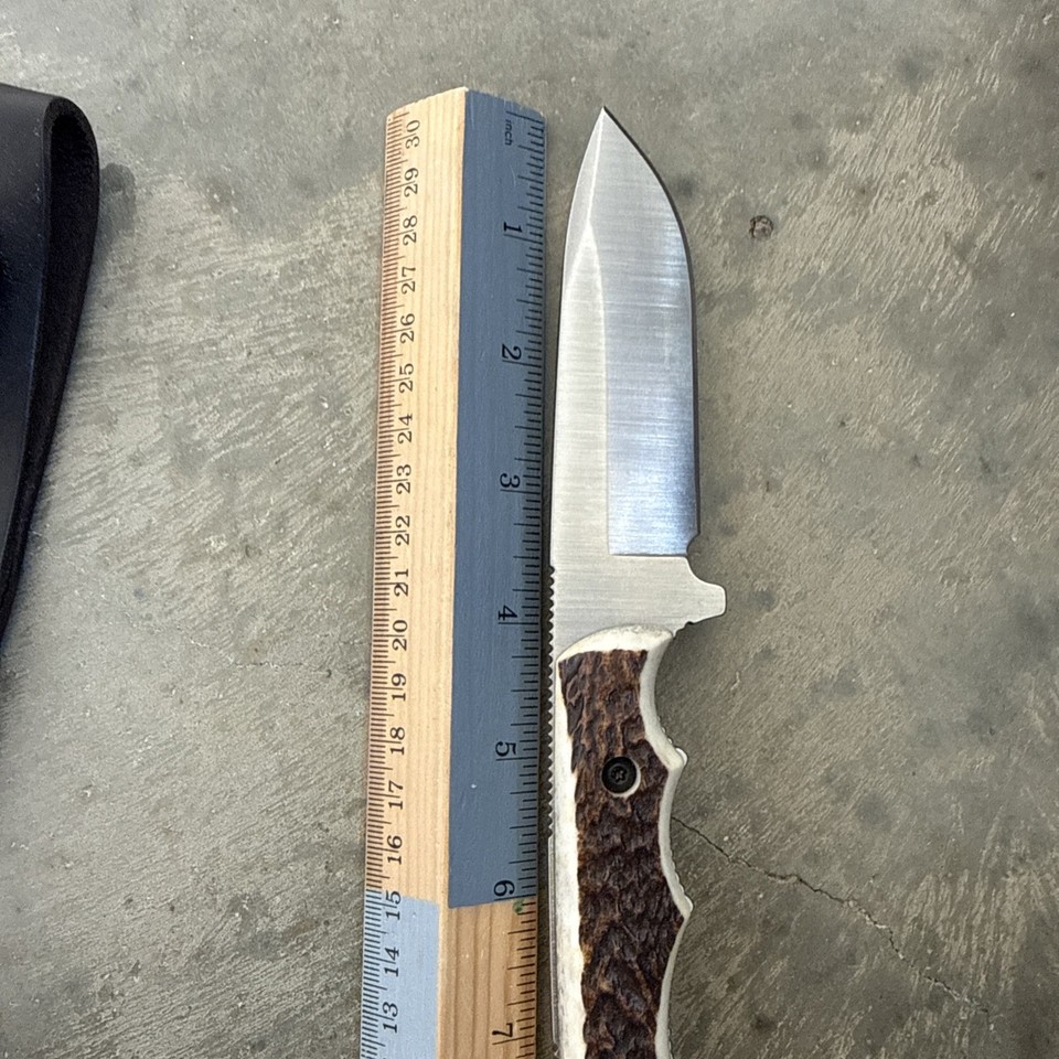 Gerber Drop Point Hunter Freeman Genuine Stag Knife | eBay