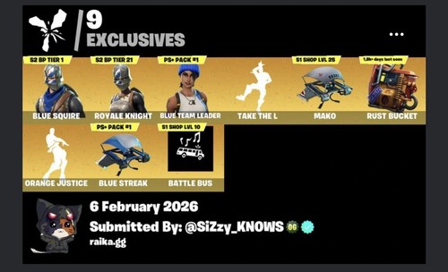 🔥og fortnite cheap (mako glider, battle bus banner, royale knight, take ...