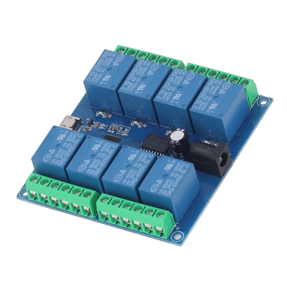 USB Drive Free Relay Module 8 Channel 5V Stable Intelligent Control ...