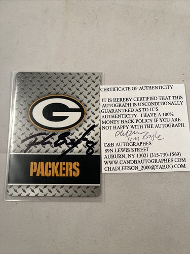 Tim Boyle Rare Early Signed Card Packers Auto Certified COA Detroit ...
