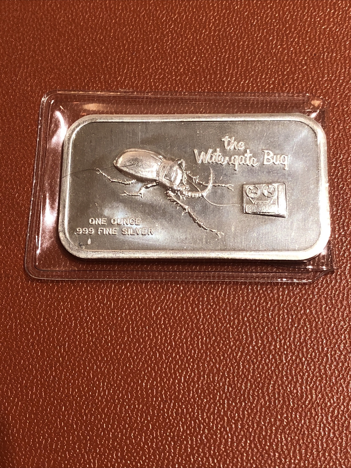 The Watergate Bug 1 Oz .999 Silver Art Bar | eBay