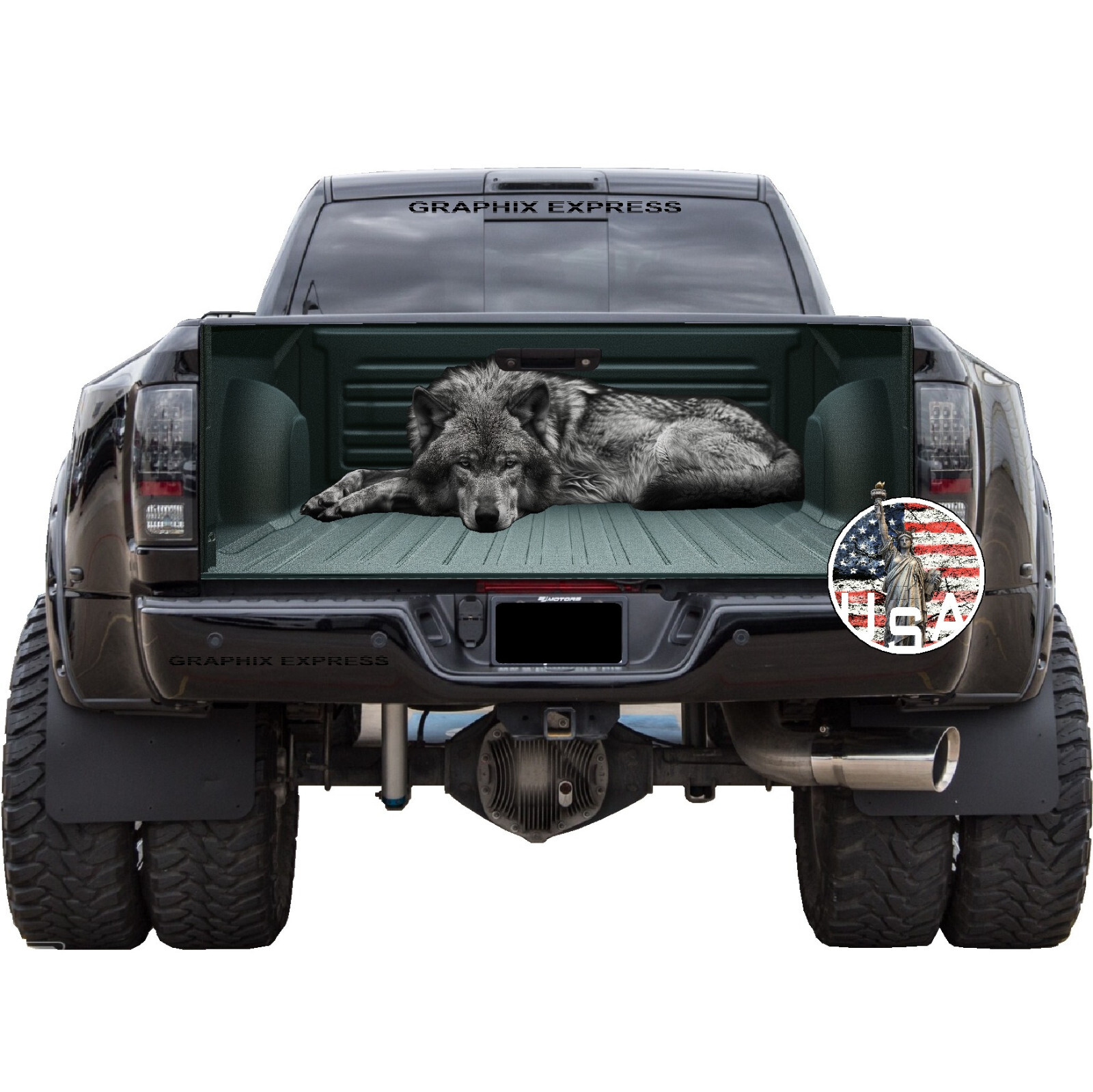 Tailgate Wrap Wolf Vinyl Graphic Decal Sticker | Glossy | Decal/Sticker ...