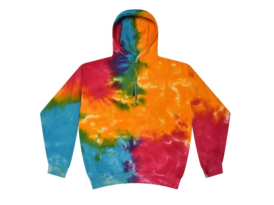 Tie Dye Multi-Color Hoodies, Adult & Kids 80% Cotton, L/S, Pockets No ...