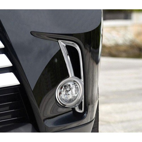 For Toyota Highlander 17-19 ABS Chrome Front Bumper Fog Light Lamp ...
