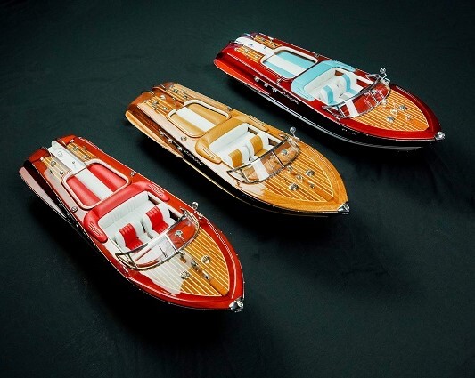1:16 Riva Aquarama Wood Model Boat Handcrafted Model Ship Italian Speed ...