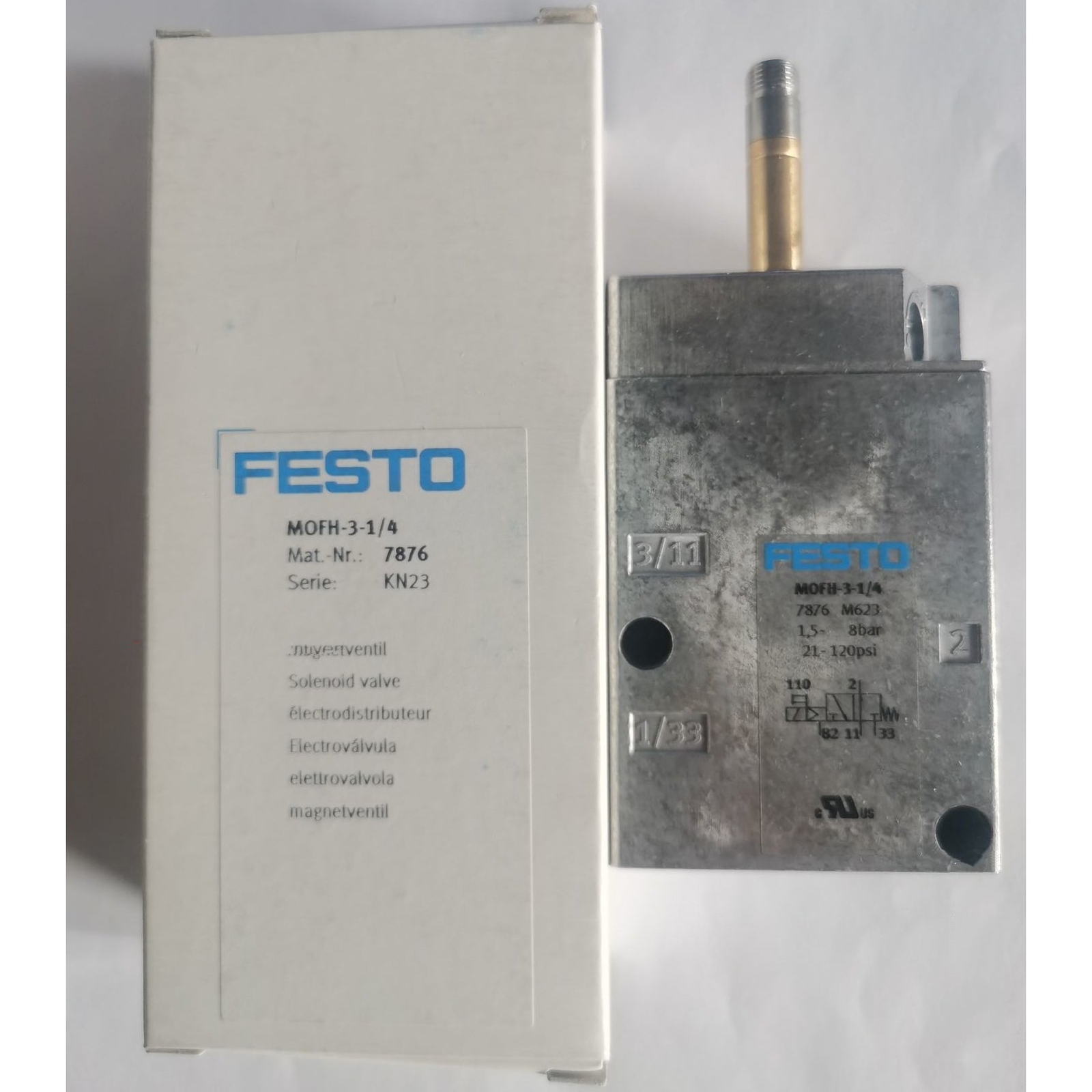 1 piece new festo MOFH-3-1/4 7876 Solenoid valve in box Free ship | eBay