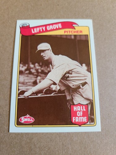 Lefty Grove Baseball Card--Swell Baseball Greats | eBay