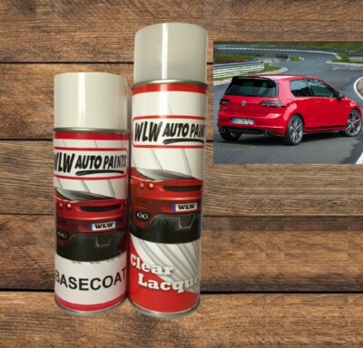 FOR VW FOR AUDI TORNADO RED LY3D 2K SOLVENT BASECOAT CAR AEROSOL SPRAY ...