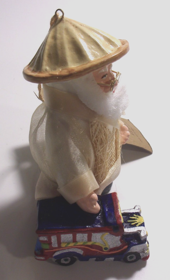 Philippines Santa Claus(Pinoy Santa) with jeepney. Kultura. 4 inches ...