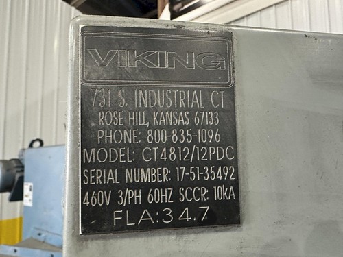 48" TABLE VIKING MODEL #4812CT CONTINUOUS SHOT BLAST PARTS CLEANING ...