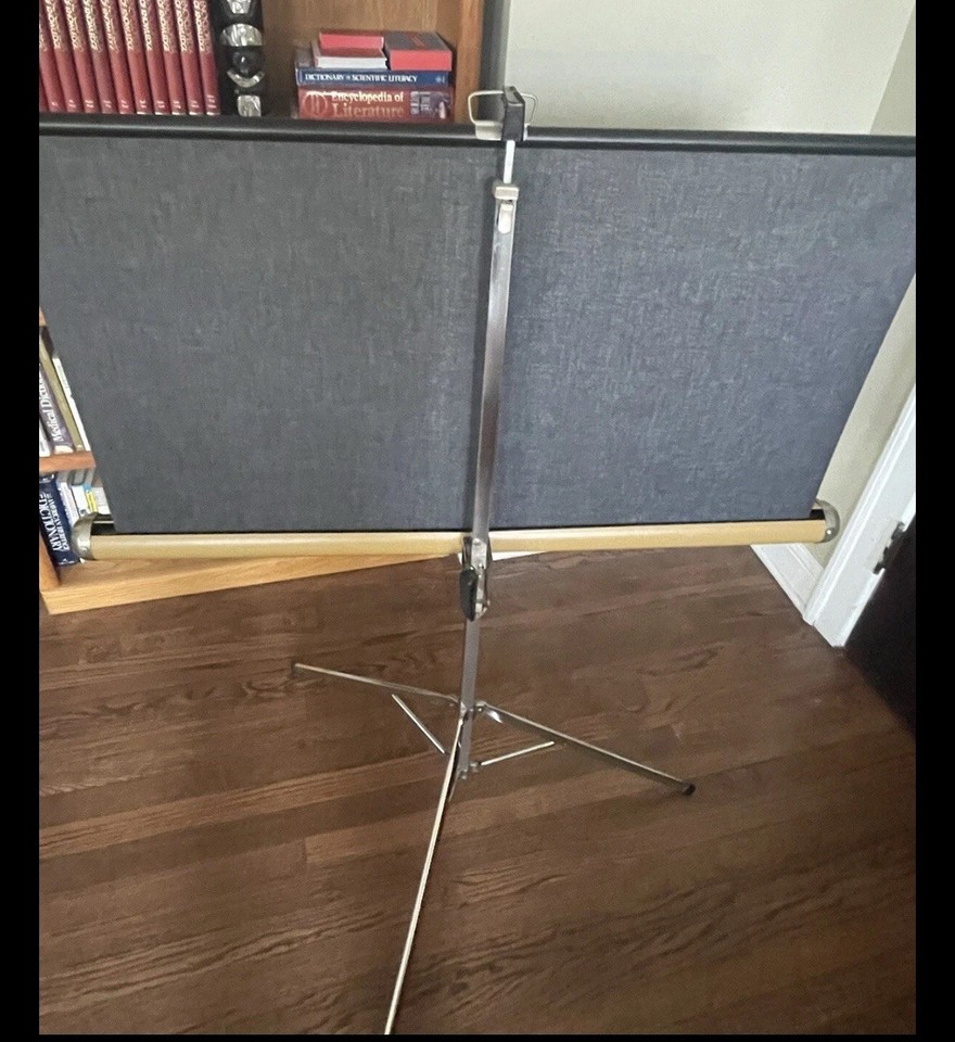 Vintage KNOX REGENT Lenticular Tripod Projection Screen ~ 40x40” / 83 ...
