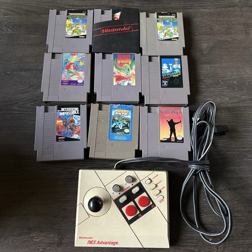 Nintendo NES Games Advantage Control Lot TMNT Mario Bros Dragon Warrior ...