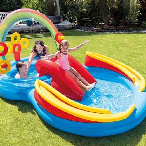 Intex 57453EP Inflatable Rainbow Ring Play Center for sale online | eBay