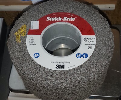 3M Scotch Brite Unitized Metal Multi Finishing Wheel 2S Med Medium 8” x ...