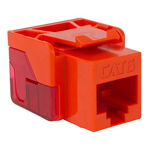 ICC CAT6 RJ45 Keystone Jack for EZ Style, Orange | eBay