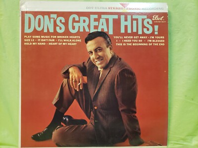 Don Cornell – Don's Great Hits - VINYL RECORD LP | eBay
