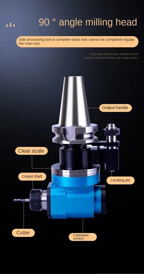 Machining Centres Bt40/50-90 Degree Angle Head Side Right Angle Milling ...