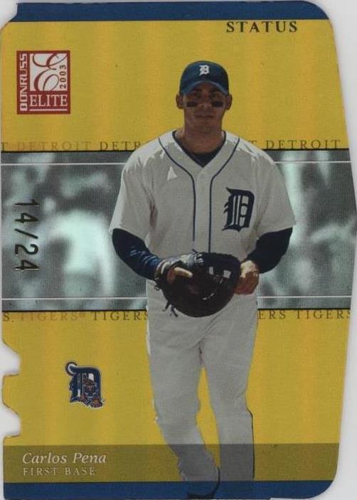 2003 Donruss Elite - Carlos Pena #28 Status Gold Die-Cut /24 for sale ...