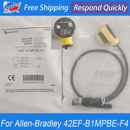 New Inductive Proximity Sensor For Allen-Bradley 42EF-B1MPBE-F4 10 ...