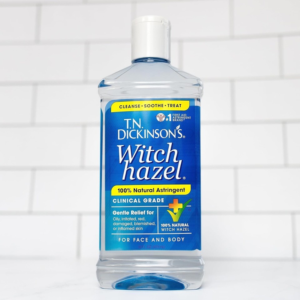 TN Dickinsons Witch Hazel Astringent For Face & Body 100% Natural 16 Fl ...
