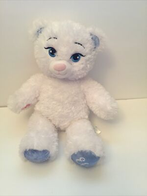 Build A Bear Workshop BAB Disney Frozen Elsa White Sparkly Plush Teddy ...