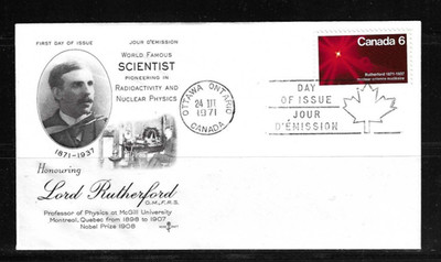 Canada SC # 534 Lord Rutherford FDC . Rose Craft Cachet | eBay UK