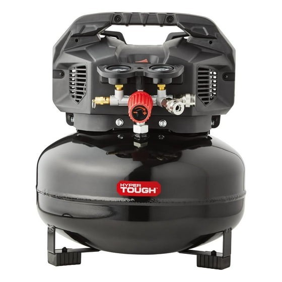 Hyper Tough Black 150 PSI Oil-Free Pancake Air Compressor 6 gal | eBay