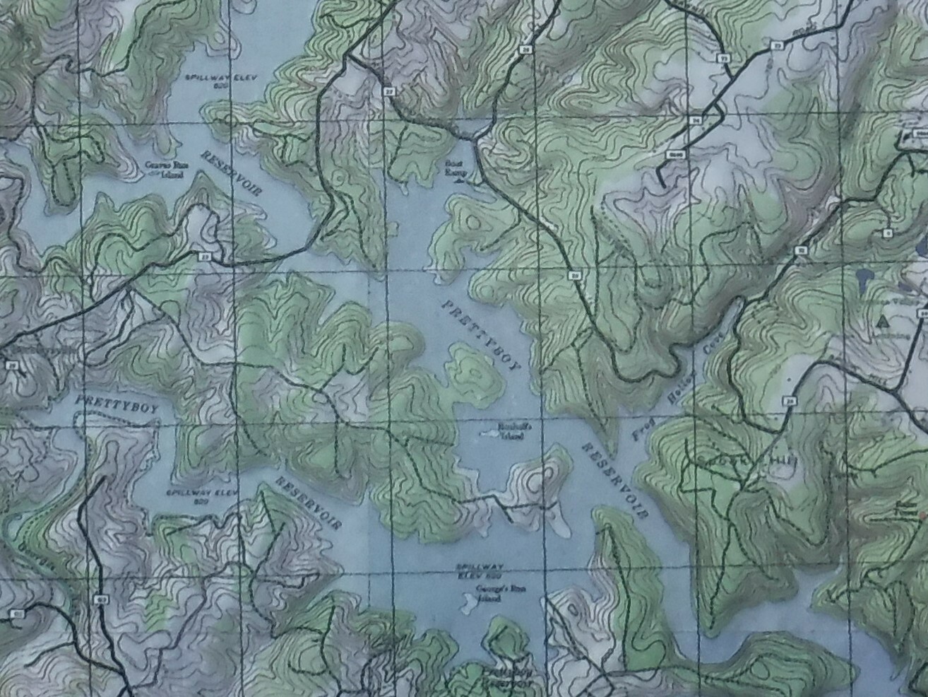 Prettyboy Watershed Reservoir Topographical Map USGS 2003 Scale 1: ...