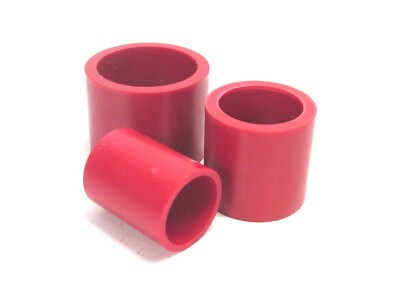 NEW! (2) RED PLASTIC ARBOR REDUCING BUSHING, 1", 3/4", 5/8" | eBay