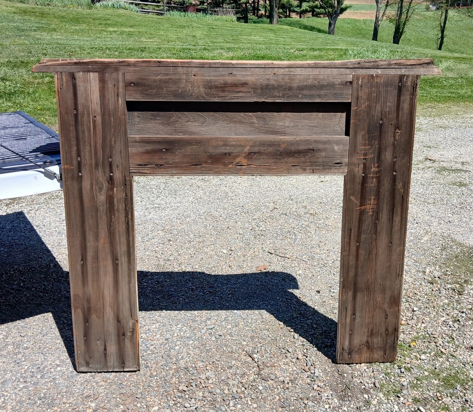 Antique Primitive Fireplace Mantel Surround 1850s Era | eBay