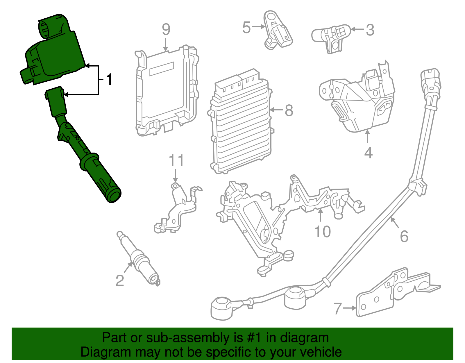 Genuine Mercedes-Benz Ignition Coil 276-906-52-00 for sale online | eBay