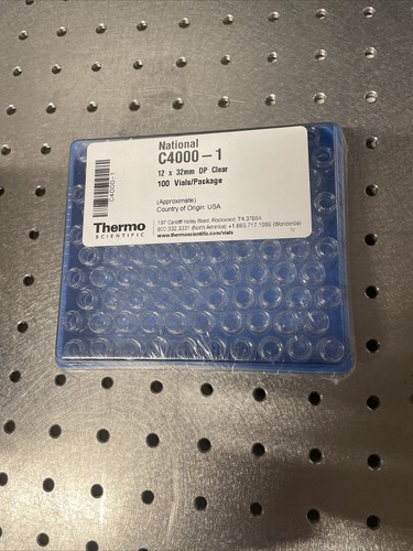 Thermo Scientific C4000-1 National Scientific Pack Of 100 Vials 12X32MM ...