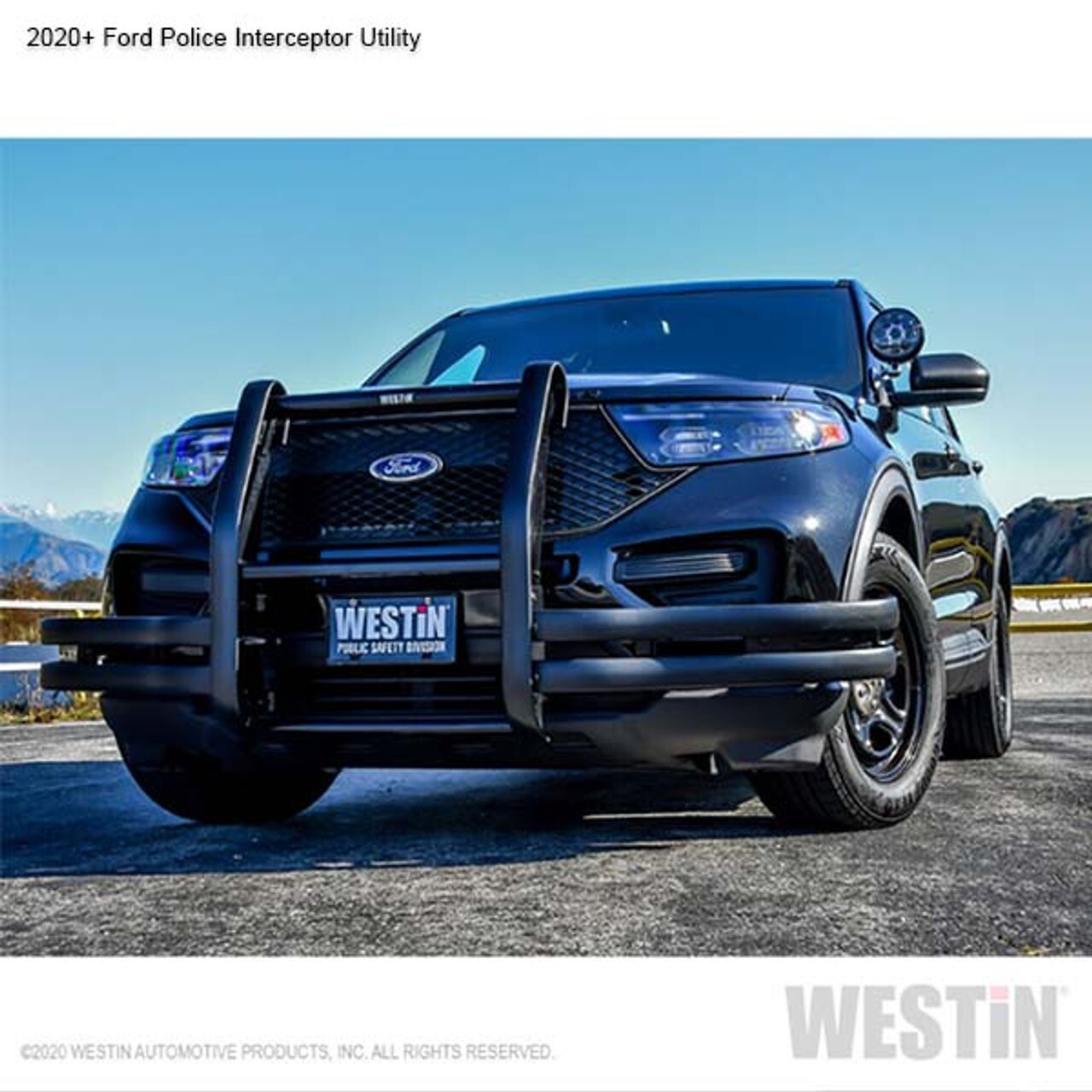 Westin Utility Push Bumper Elite Black fits 2020-2024 Ford Police ...