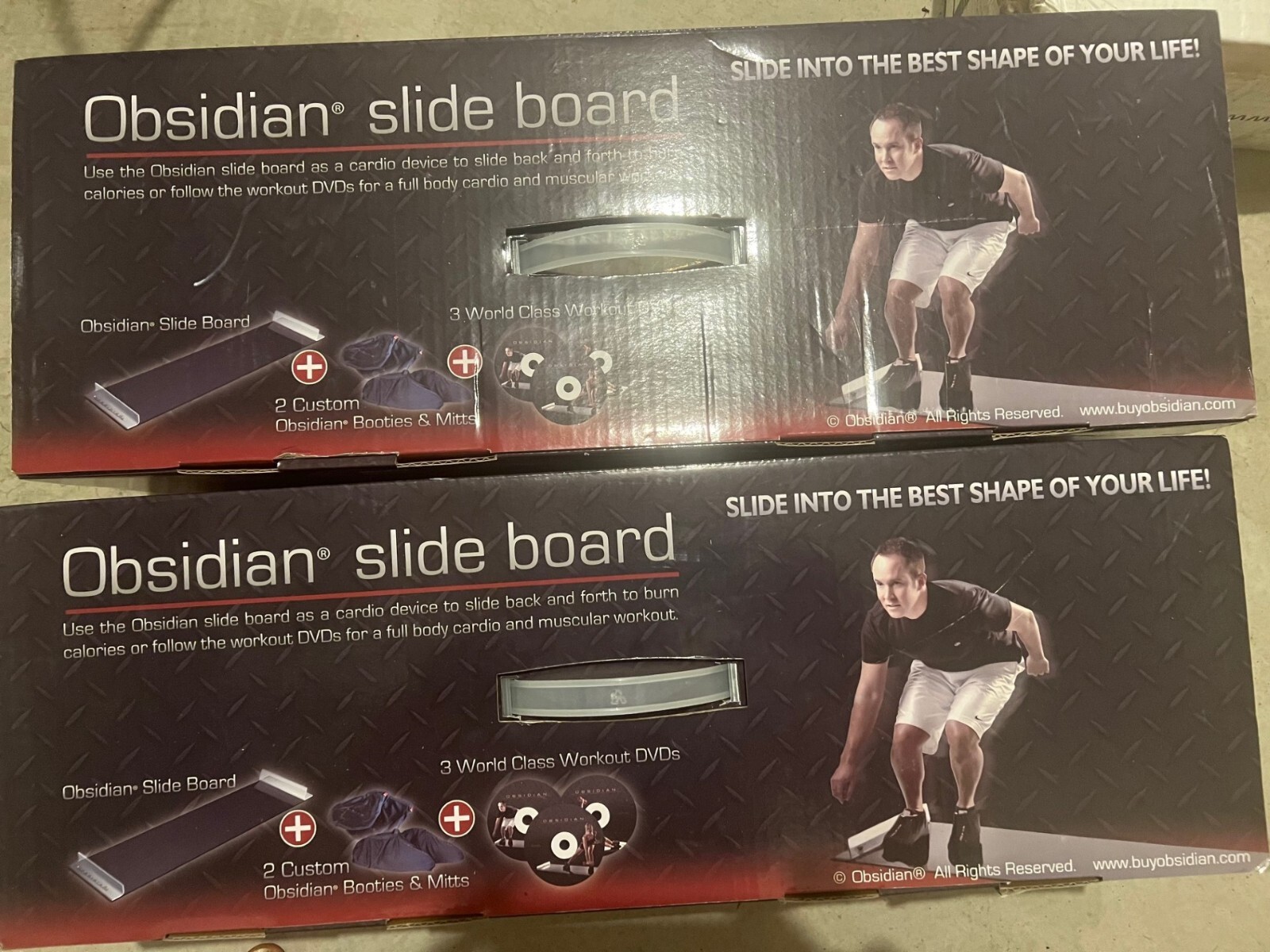 Two Obsidian Slide Boards | eBay