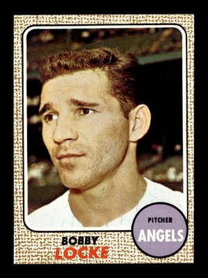 1968 Topps #24 Bobby Locke California Angels EX-MT Baseball Card *B556 ...