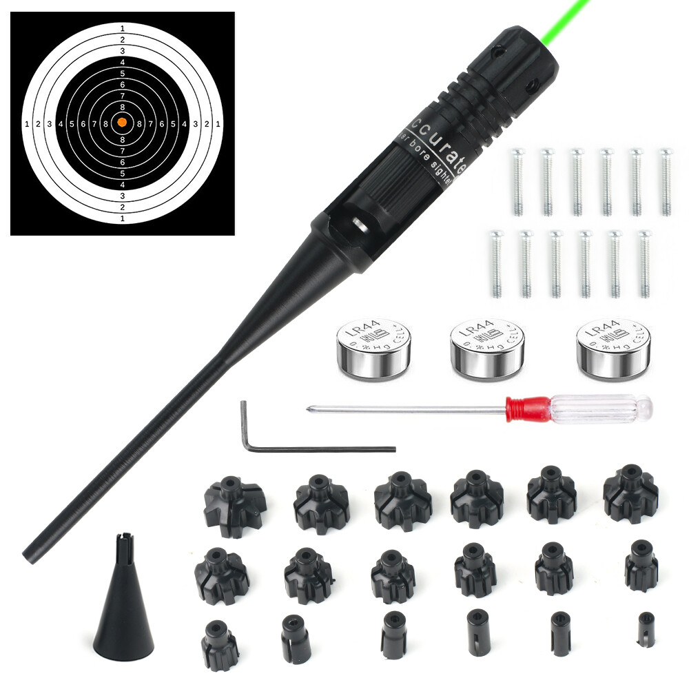 Bore Sight Kit for .17 to 12GA Calibers BoreSighter Red/Green Laser Bore Sight | eBay