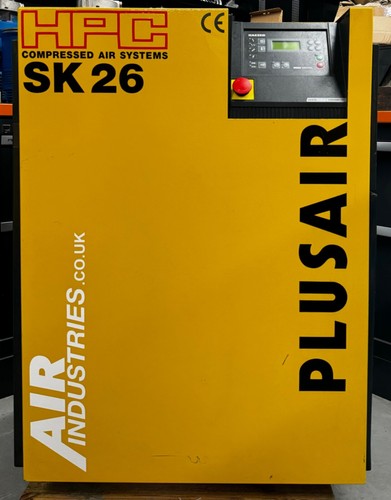 HPC / Kaeser SK26 Rotary Screw Compressor 15Kw, 20Hp, 90cfm! 8Bar ...