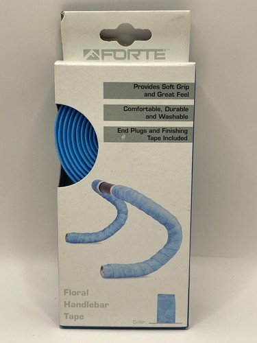 Forte Blue Floral Handlebar Tape 50-7276 Soft Grip Great Feel Durable ...
