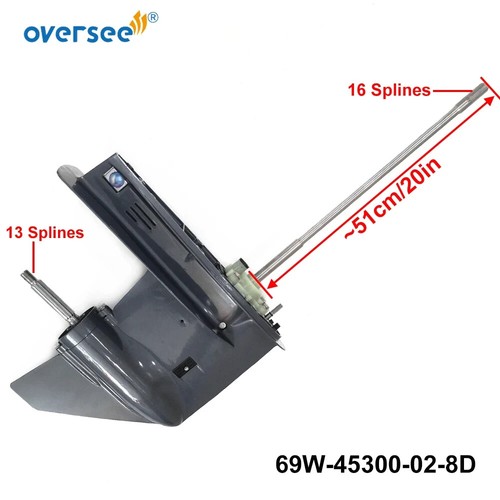 69W-45300 Lower Unit Assy L For Yamaha 50-60HP 4-Stroke Outboard 69W ...